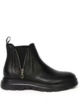 GIULIANO GALIANO Grained Leather Boots