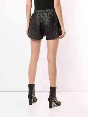 Zadig&Voltaire High-rise Crinkle Shorts - Black
