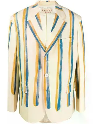 Marni Single-breasted Blazer - Yellow