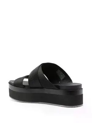 Calvin Klein Logo-jacquard Flatform Sandals