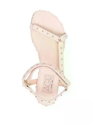 Agl Stud-embellished Open-toe Sandals - Pink