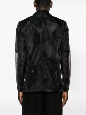 Patrizia Pepe Sheer Double-breasted Blazer