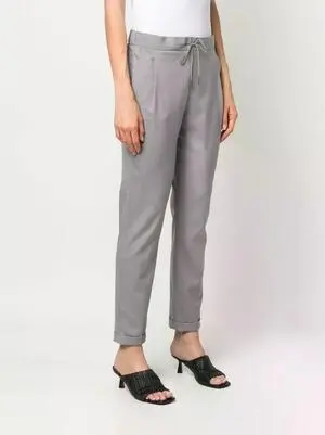 Fabiana Filippi Drawstring-waist Virgin Wool Trousers