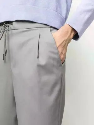 Fabiana Filippi Drawstring-waist Virgin Wool Trousers