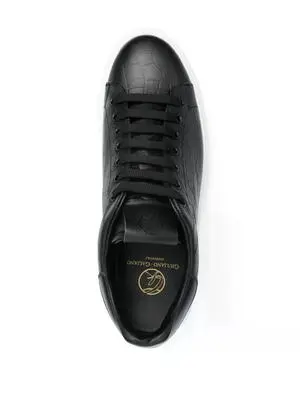 GIULIANO GALIANO Road Crocodile-embossed Sneakers