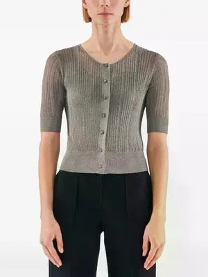 Adam Lippes Metallic Cardigan