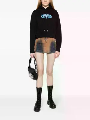 AMBUSH Cotton Cropped Logo Hoodie