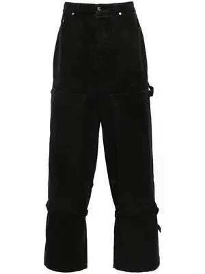 Off-White Strap-detailing Canvas Carpenter Trousers