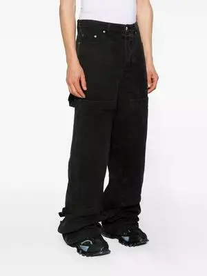 Off-White Strap-detailing Canvas Carpenter Trousers