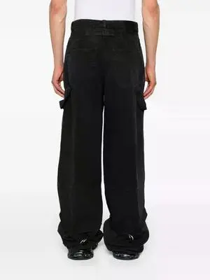 Off-White Strap-detailing Canvas Carpenter Trousers