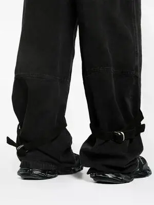 Off-White Strap-detailing Canvas Carpenter Trousers