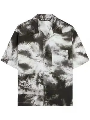 Palm Angels Blueprint Palms Shirt - Black