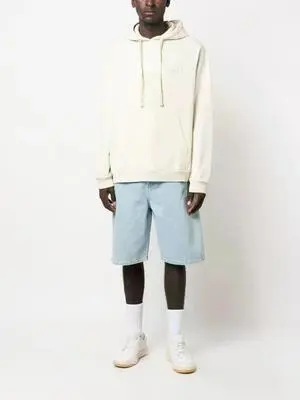 Nanushka Logo Embroidered Cotton Hoodie