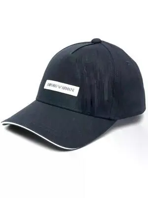 Emporio Armani Logo-patch Cap - Blue