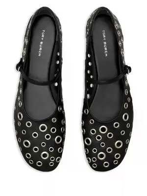 Tory Burch Eyelet-embellished Ballet Flats