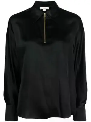 Vince Zip Up Blouses