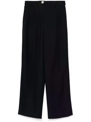AMI Paris Pleated Wide-leg Trousers