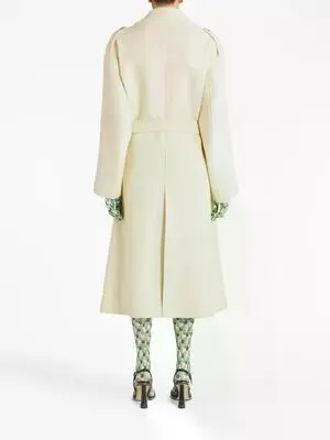 Etro Belted Double-breasted Virgin Wool Coat