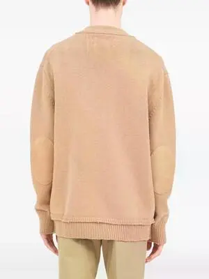 MAISON MARGIELA V-neck Elbow-patch Cardigan