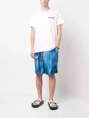 Marni Logo-patch Cotton T-shirt - White