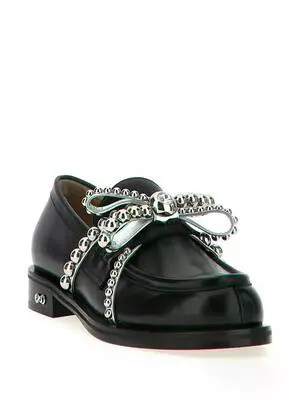Mach & Mach Stud-embellished Leather Loafers