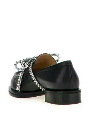 Mach & Mach Stud-embellished Leather Loafers