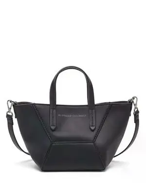 Brunello Cucinelli Mini Bc Duo Leather Tote Bag - Black