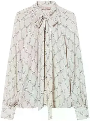 Twinset Front Tie Blouses