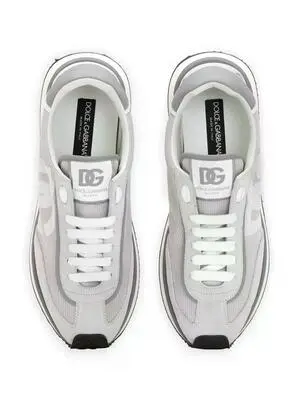 Dolce & Gabbana Mixed-material Cushion Sneakers - Grey