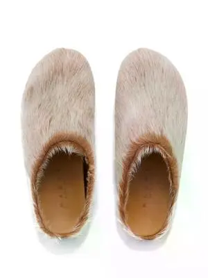 Marni Fussbett Mules - Brown