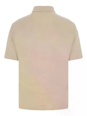 LARDINI Button-down Polo Shirt - Neutrals