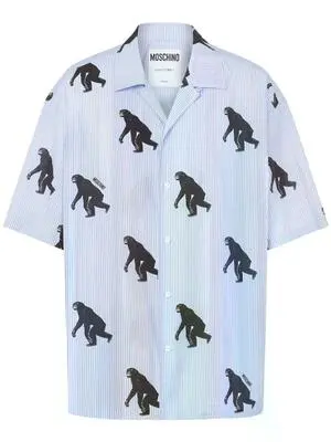 Moschino Graphic-print Shirt - Blue