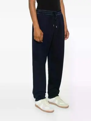 Saint Laurent Logo-embroidered Track Pants - Blue