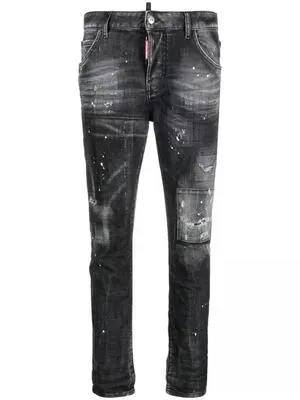 Dsquared2 Low-rise Distressed Skinny Jeans