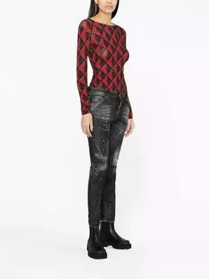Dsquared2 Low-rise Distressed Skinny Jeans