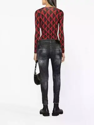 Dsquared2 Low-rise Distressed Skinny Jeans