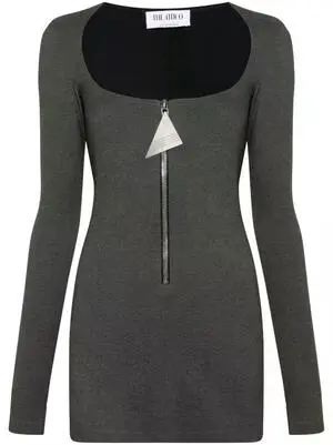 Attico Mélange-effect Mini Dress