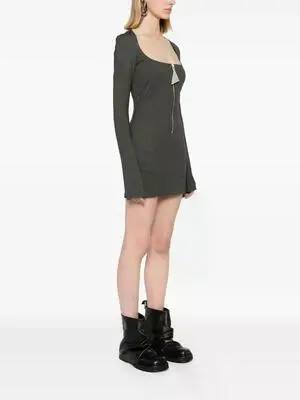 Attico Mélange-effect Mini Dress