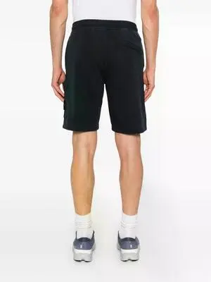 Stone Island Logo Patch Cargo Shorts - Blue
