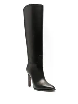 Ralph Lauren Brently 100mm Knee-high Leather Boots