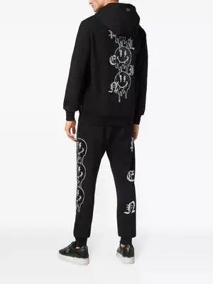 Philipp Plein Skeleton Cotton-blend Jogging Set