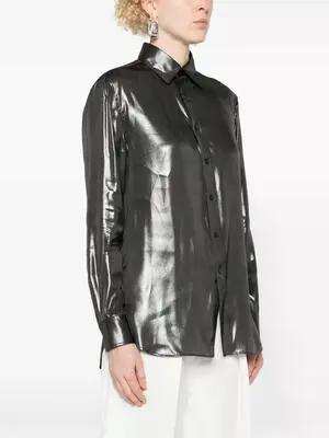 Ralph Lauren Adrien Lamé-effect Shirt