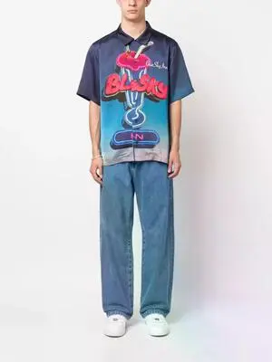 BLUE SKY INN Logo-print Short-sleeved Shirt