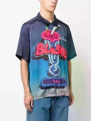 BLUE SKY INN Logo-print Short-sleeved Shirt