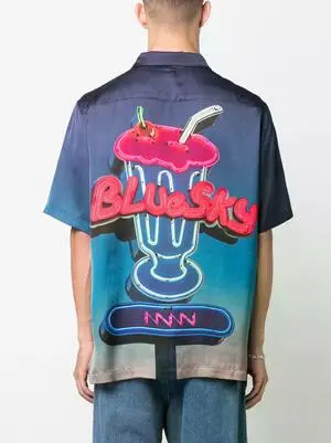 BLUE SKY INN Logo-print Short-sleeved Shirt