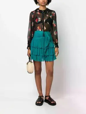 Ulla Johnson Abstract-print Sheer Blouse