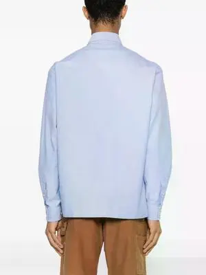 Palm Angels Monogram-embroidered Cotton Shirt