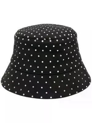 Ruslan Baginskiy Crystal-embellished Bucket Hat - Black