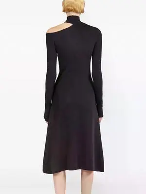 FERRAGAMO Cut-out Knitted Midi Dress