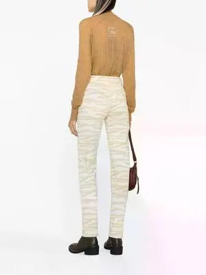 Etro Cable-knit Roll-neck Jumper